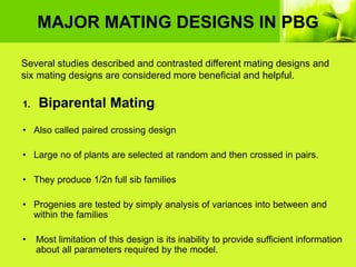 Mating designs.. | PPTX