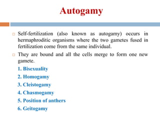 Mating system dynamics in trees | PPTX