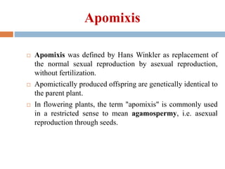 Mating system dynamics in trees | PPTX