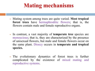 Mating system dynamics in trees | PPTX