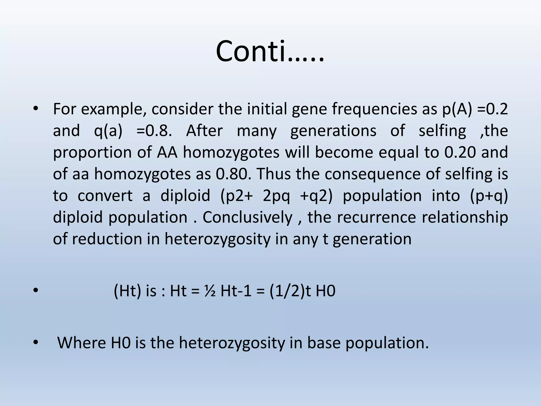 Mating systems (population genetics) | PPTX