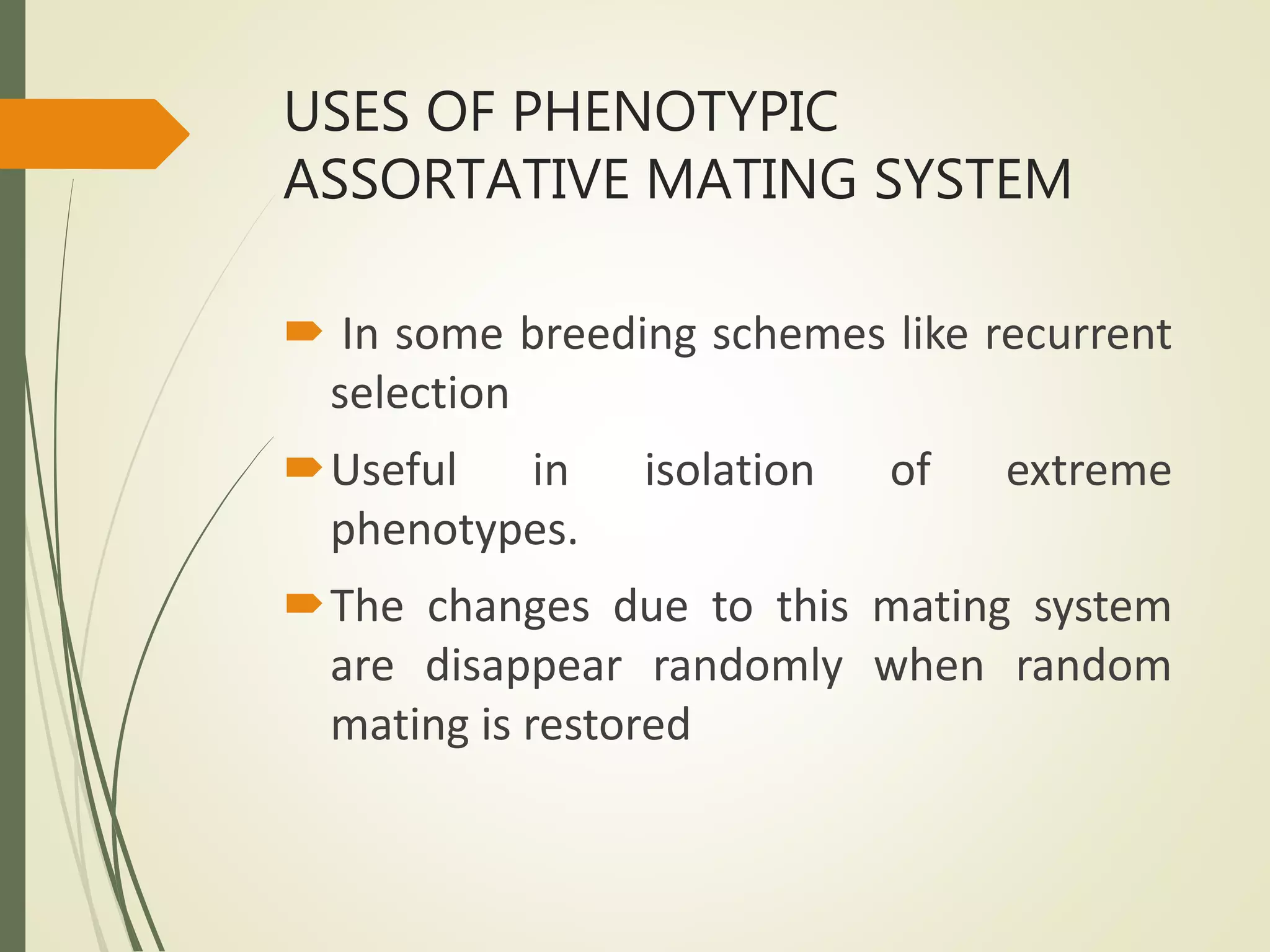 Mating systems (population genetics) | PPTX