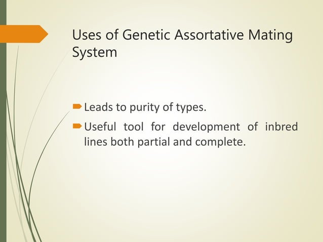 Mating systems (population genetics) | PPTX | Genetics | Science