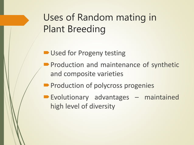 Mating systems (population genetics) | PPTX | Genetics | Science