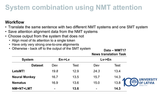 Hybrid Machine Translation by Combining Multiple Machine Translation Systems | PPT
