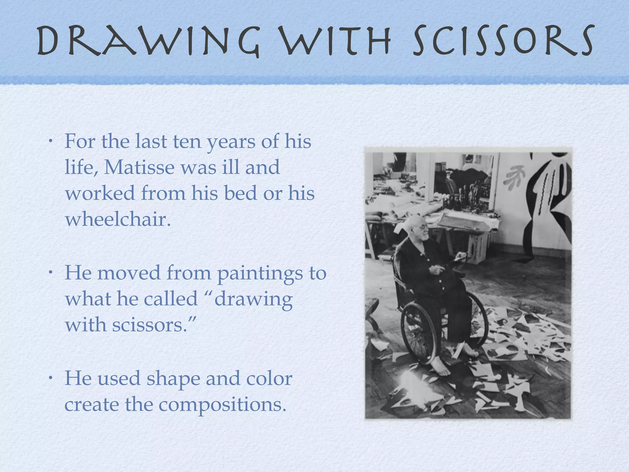 Matisse Drawing With Color | PPT