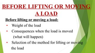 Matiur Lifting & Stabilizing load presentation | PPTX