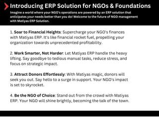 NGO Management Software by Matiyas Solutions | PDF