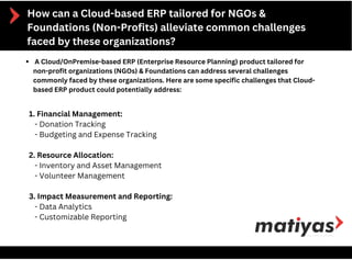 NGO Management Software by Matiyas Solutions | PPT