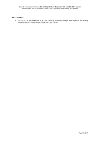 Mat j ack up rig paper 2007 | PDF