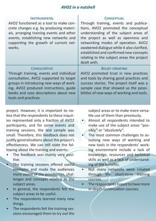 AVO – A voyage to the open seas to study openness and a networking mode ...