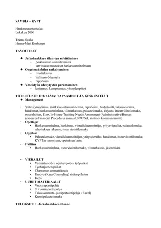 Matkaraportti zam 06 | PDF