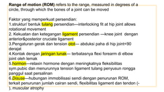 Anatomi Sendi pada Tubuh Manusia | PPTX