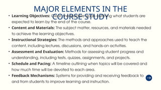 organization of the course of instruction.pptx