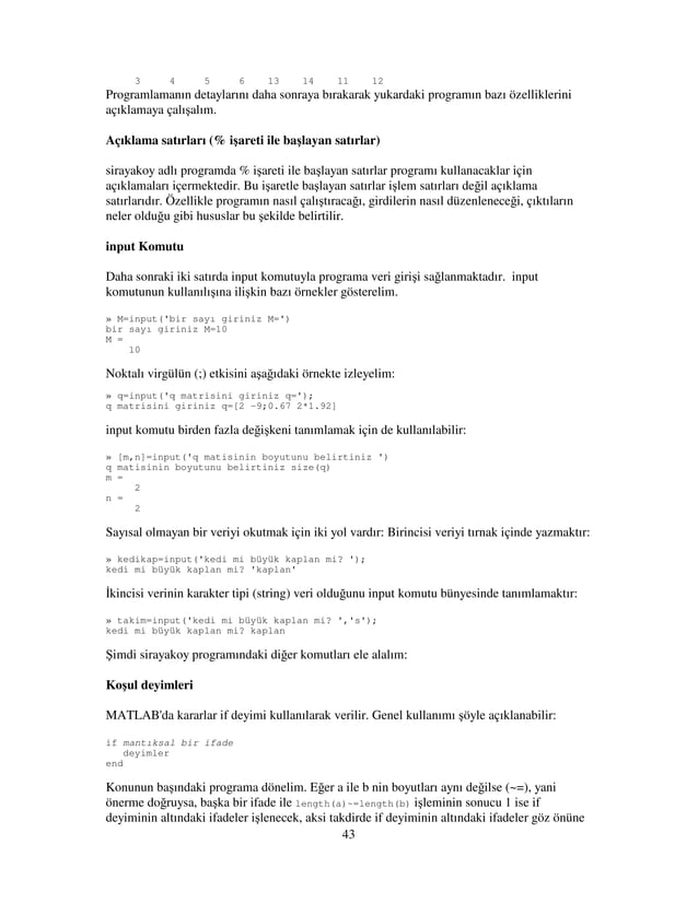 Basic Info for Matlab | PDF