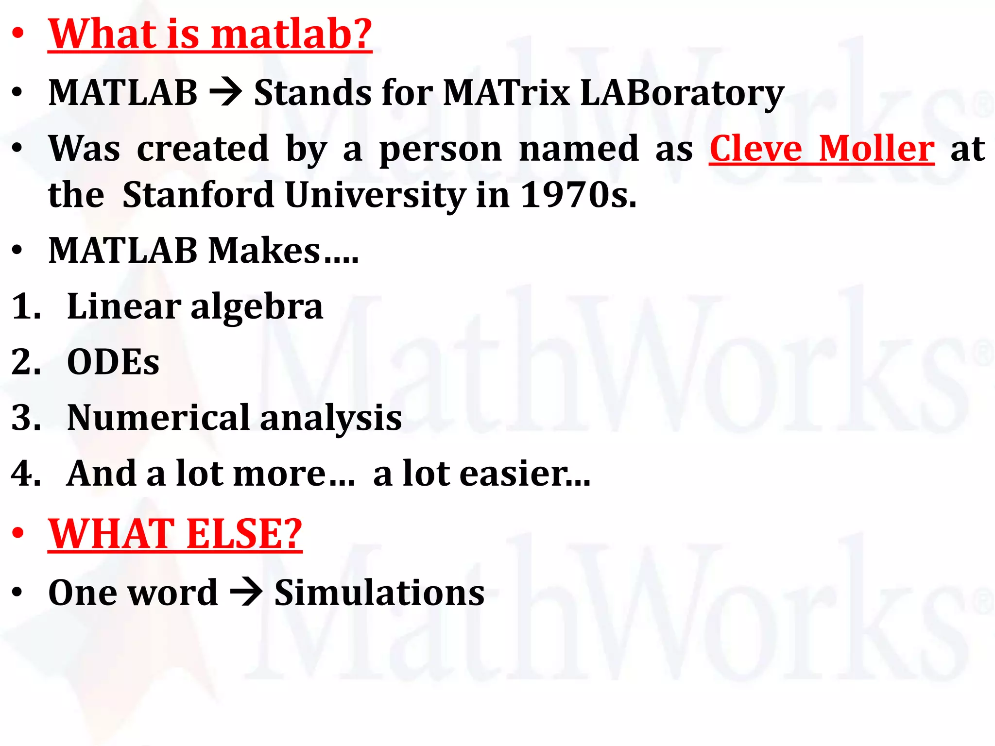 Matlab | PPTX