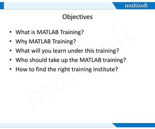MATLAB Training | PPTX