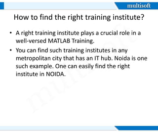 MATLAB Training | PPTX