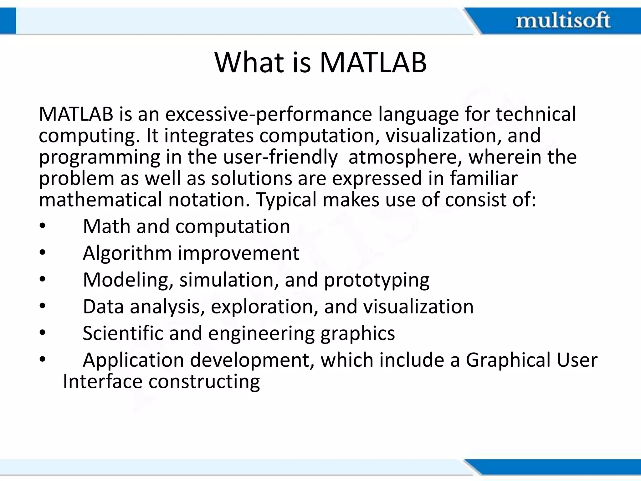 All About MATLAB | PPTX