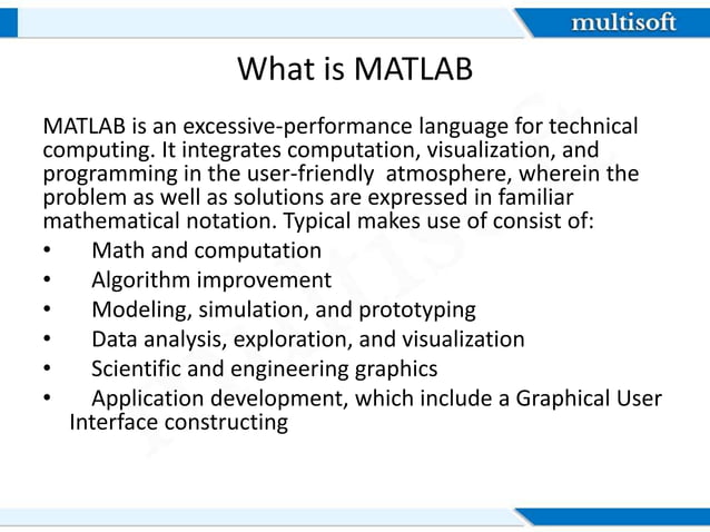 All About MATLAB | PPTX
