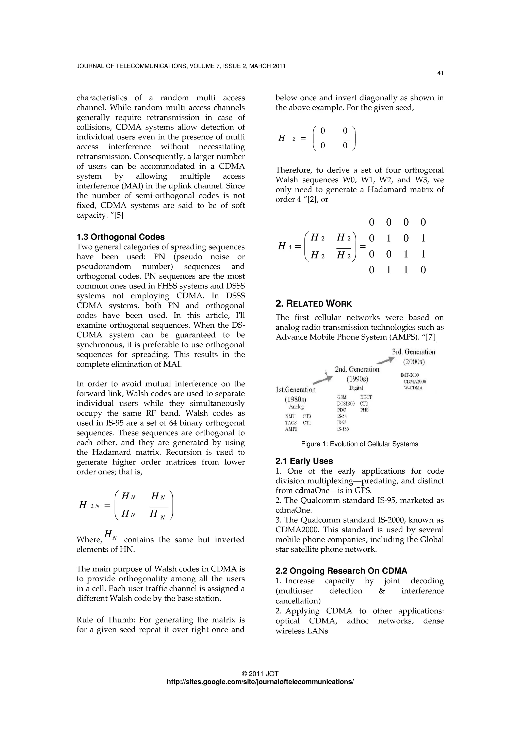 MATLAB Implementation of Multiuser Code Division Multiple Access | PDF