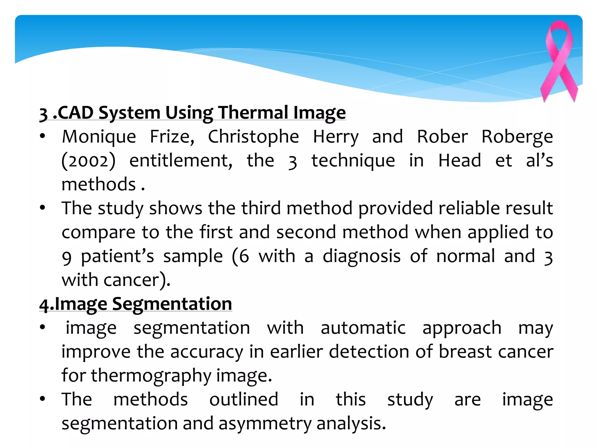 Breast Cancer Detection Using Matlab Pptx Cancer Diseases And