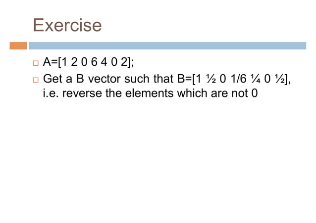 Basics of Matlab for students and faculty | PPT
