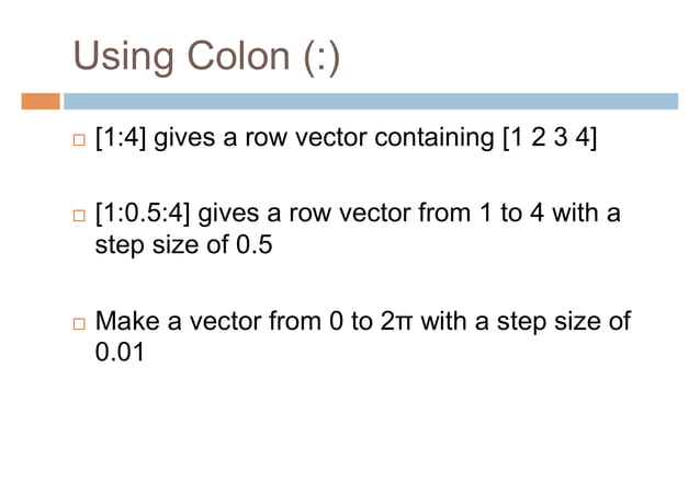 Basics of Matlab for students and faculty | PPT
