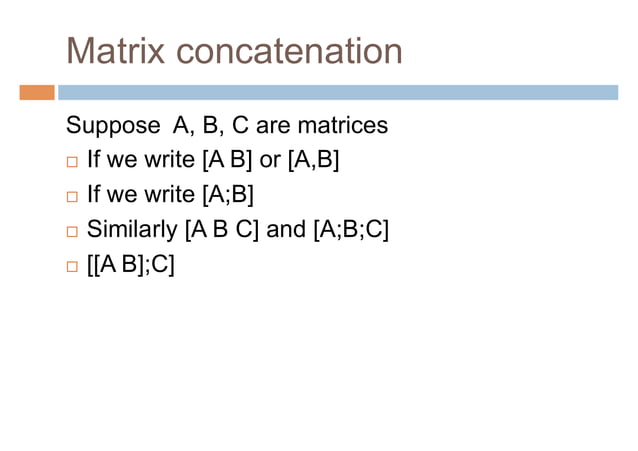 Basics of Matlab for students and faculty | PPT