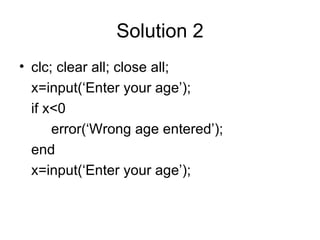Matlab 4 | PPT | Physics | Science