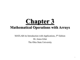 Matlab ch1 (4) | PPTX