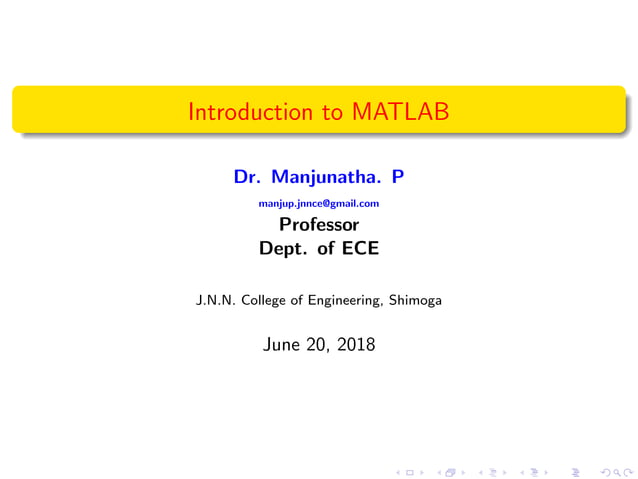 Matlab for beginners, Introduction, signal processing | PDF Matlab for beginners, Introduction, signal processing | PDF
