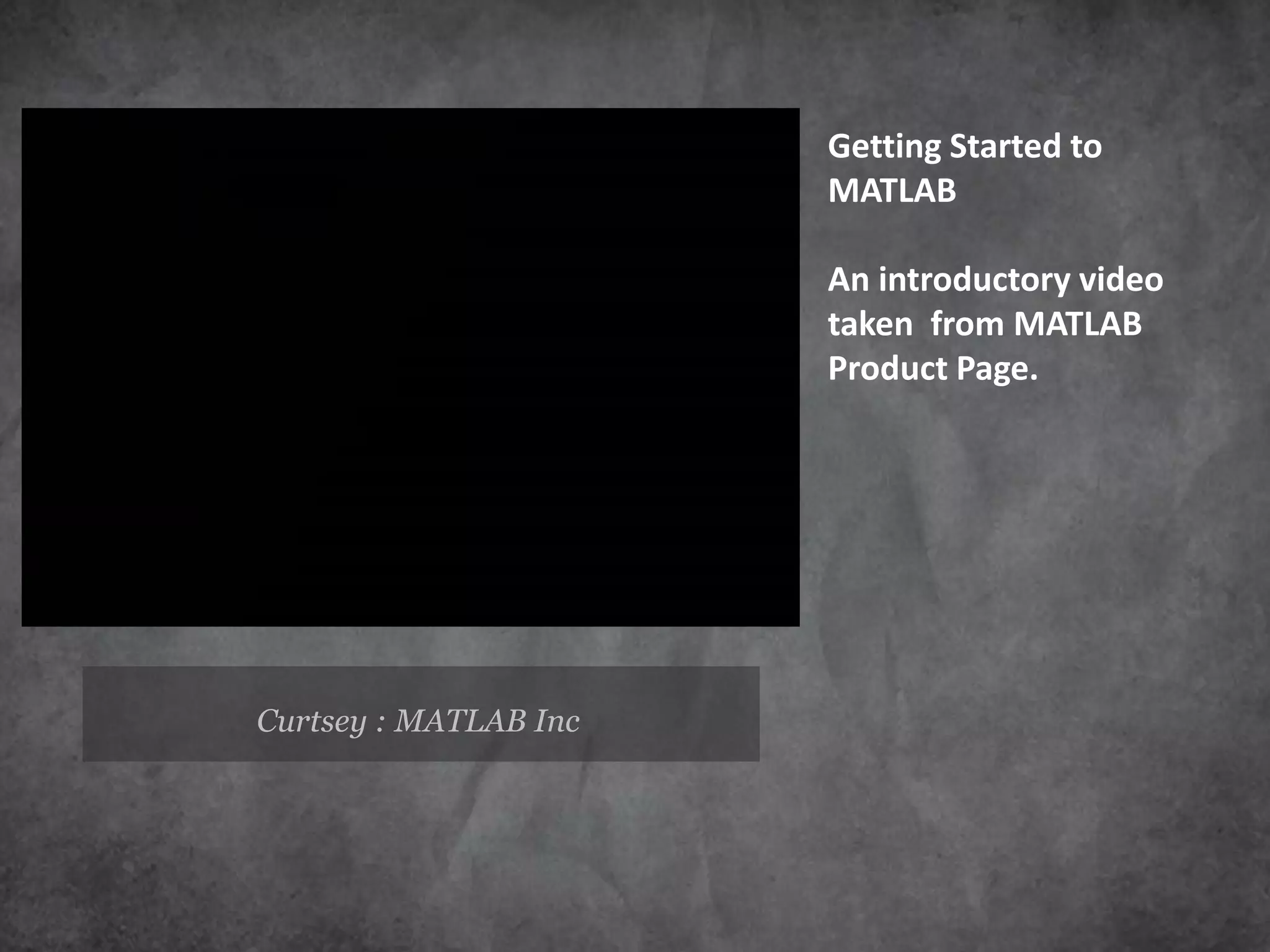 Matlab Introduction Pptx Programming Languages Computing