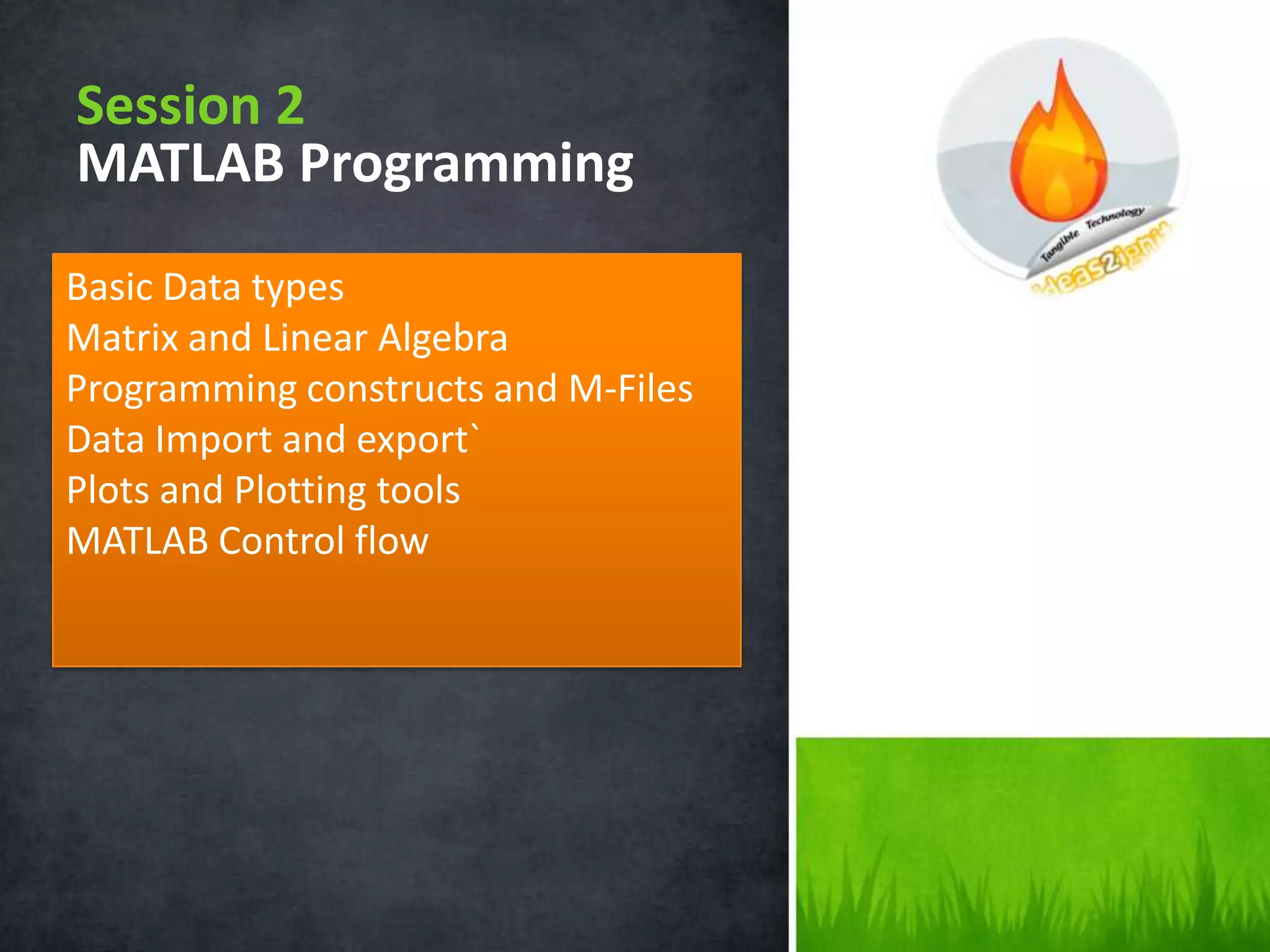 Matlab Introduction | PPTX | Programming Languages | Computing