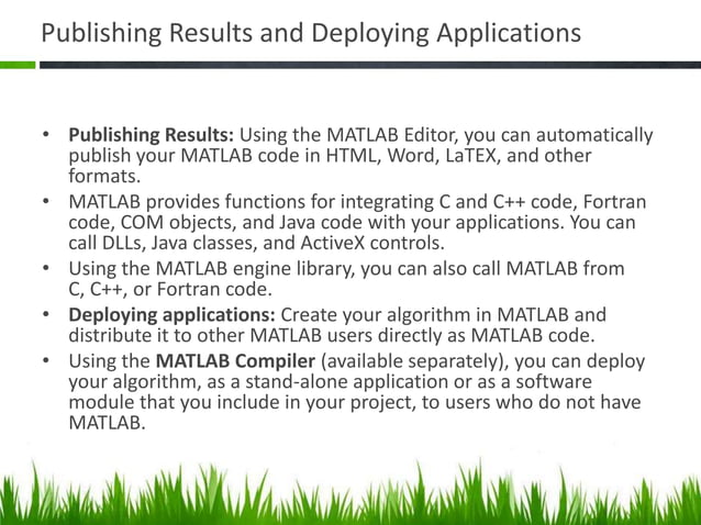 Matlab Introduction Pptx Programming Languages Computing