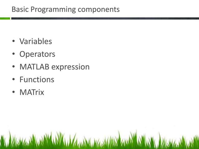 Matlab Introduction | PPTX | Programming Languages | Computing