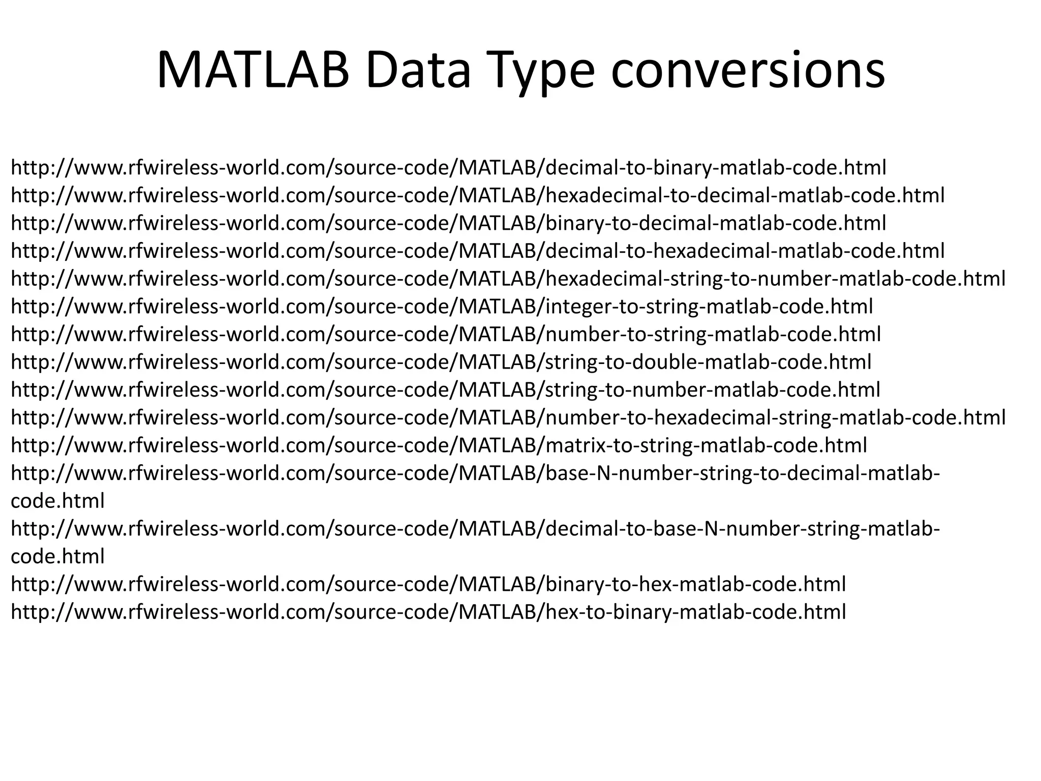 Matlab source codes section | Download MATLAB source code freerce-codes | PPT