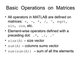 MATLAB-tutorial for Image Processing with Lecture 3.ppt