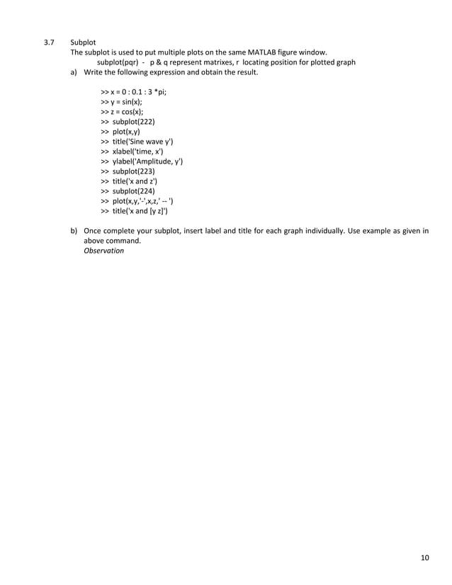 Matlab 1 | PDF | Physics | Science