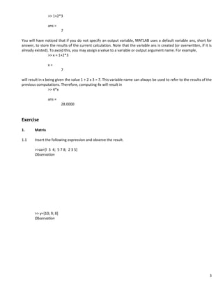 Matlab 1 | PDF | Physics | Science