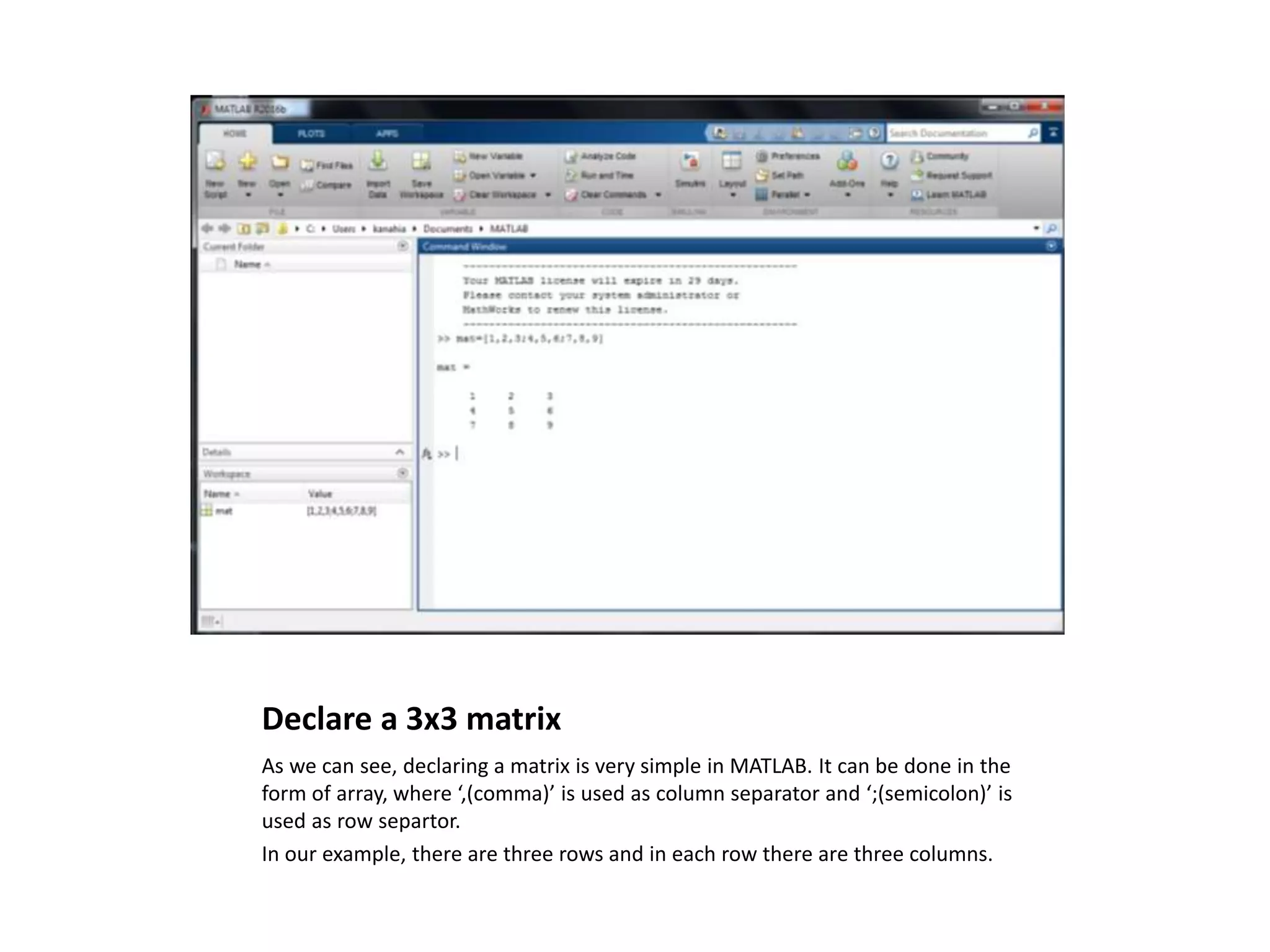 Matlab 1operations Onmatrix Pptx Physics Science