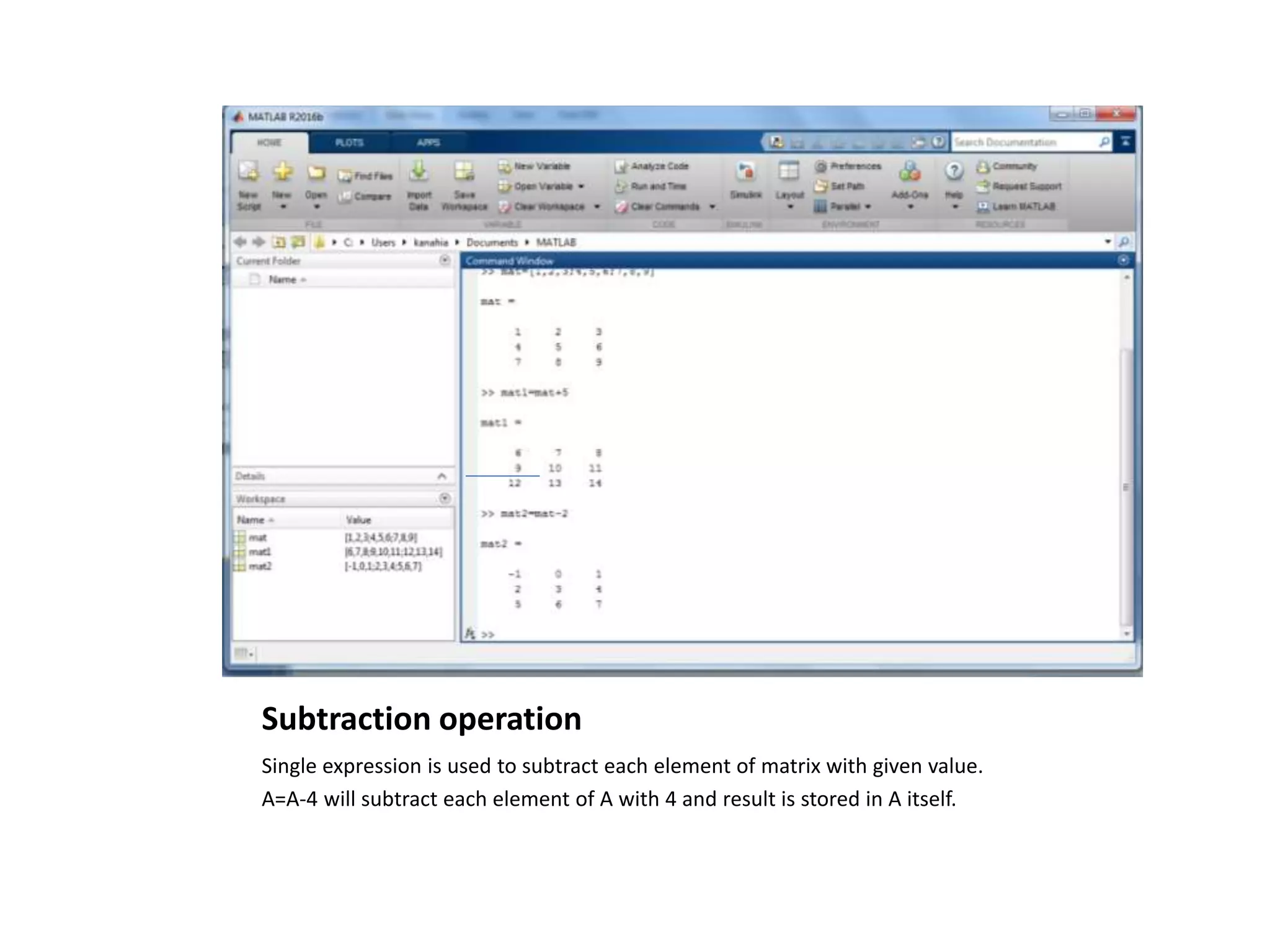 Matlab 1operations Onmatrix Pptx Physics Science