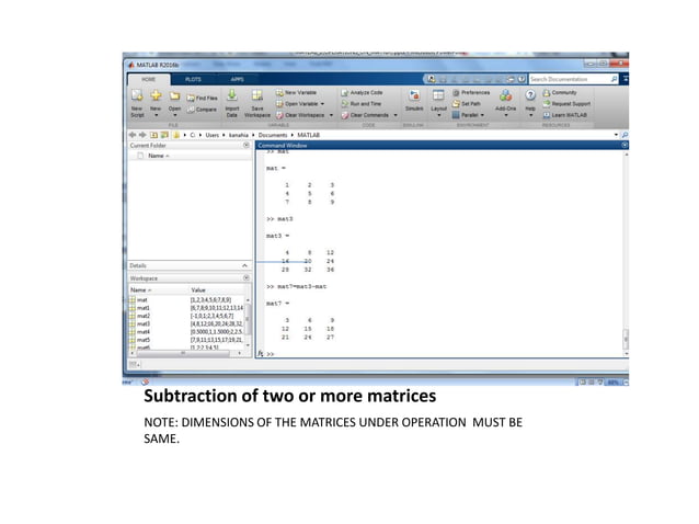 Matlab 1(operations on_matrix) | PPT