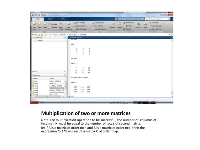 Matlab 1(operations on_matrix) | PPT