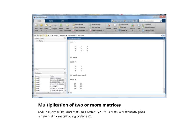 Matlab 1(operations on_matrix) | PPT