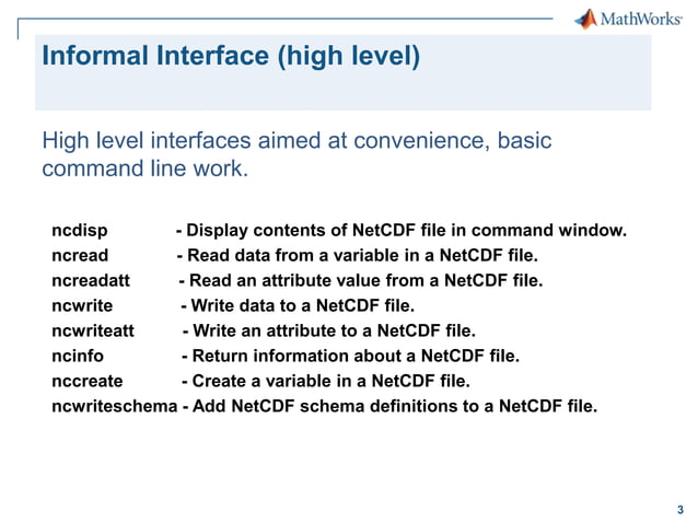 MATLAB, netCDF, and OPeNDAP | PPTX