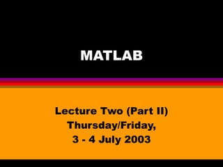 matlab lecture 4 solving mathematical problems.ppt