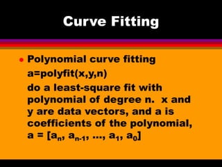 matlab lecture 4 solving mathematical problems.ppt
