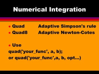 matlab lecture 4 solving mathematical problems.ppt