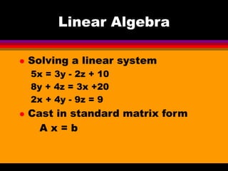 matlab lecture 4 solving mathematical problems.ppt
